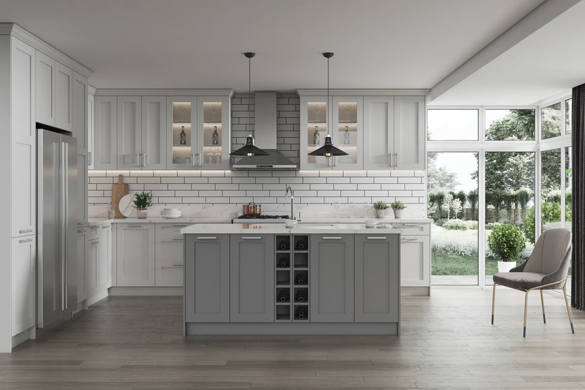 SLIM SHAKER Framed Kitchen Cabinets for a Modern Look – Cabinet Sales ...