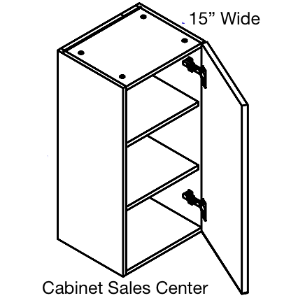 Wall Cabinets 15" wide - Modern Line - Cabinet Sales Center