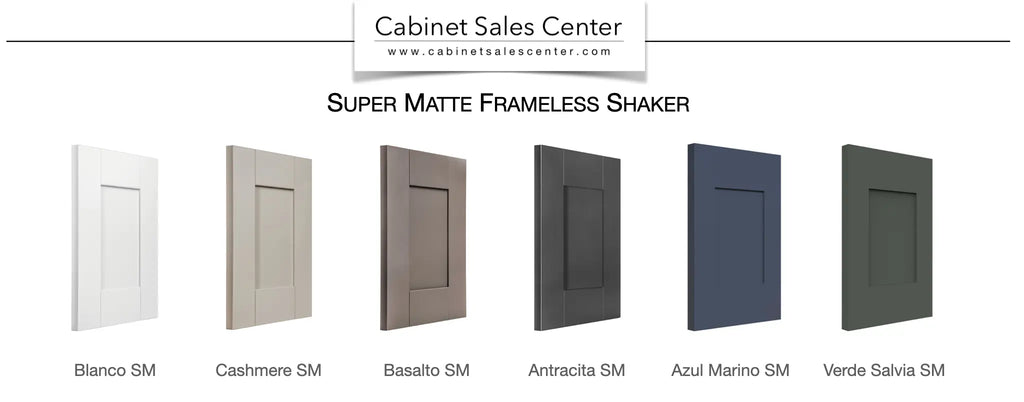 FRAMELESS SHAKER CUSTOM LINE SAMPLE DOORS - Cabinet Sales Center