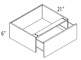 Vanity Knee Drawer - Modern Line - Cabinet Sales Center